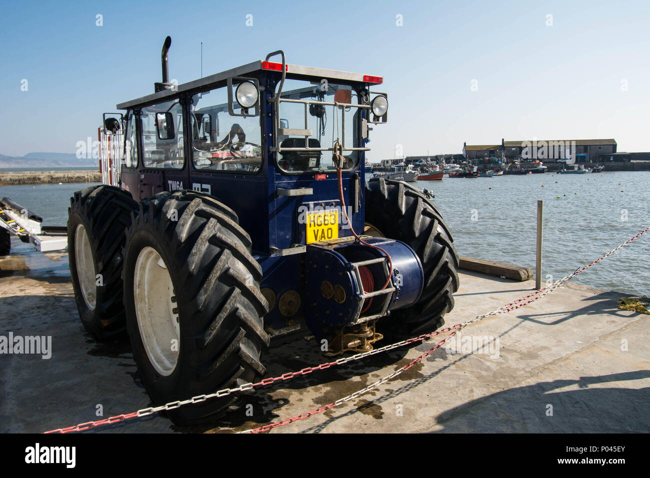 Life Boat tractor Stock Photo - Alamy