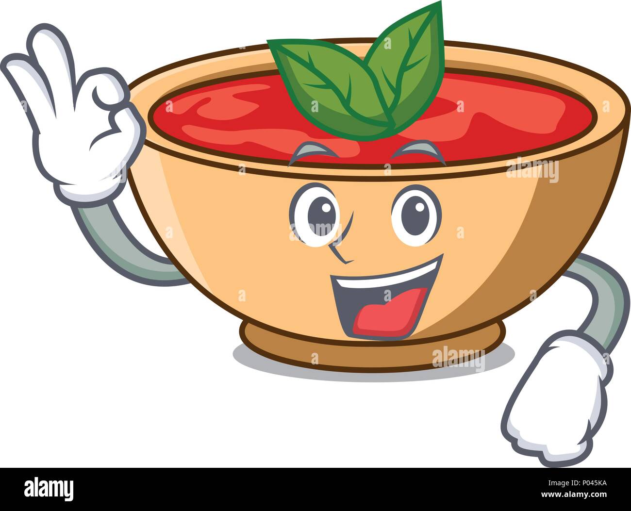 Okay tomato soup character cartoon Stock Vector Image & Art - Alamy