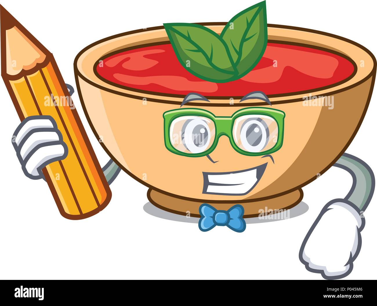 Student tomato soup character cartoon Stock Vector Image & Art - Alamy