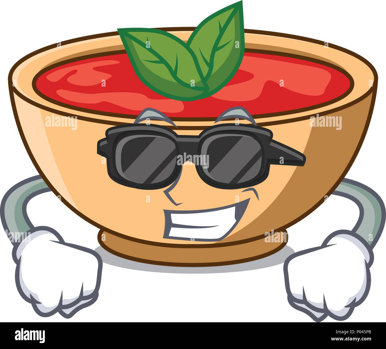 Super cool tomato soup character cartoon Stock Vector Image & Art - Alamy