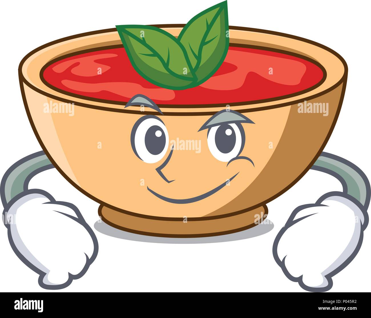 Pureed vegetable soup Stock Vector Images - Alamy