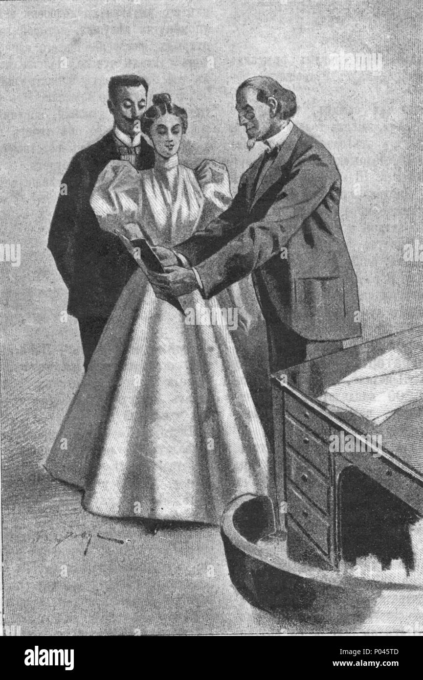 Adventure vintage engraved illustration. Published in magazine in 1900 ...