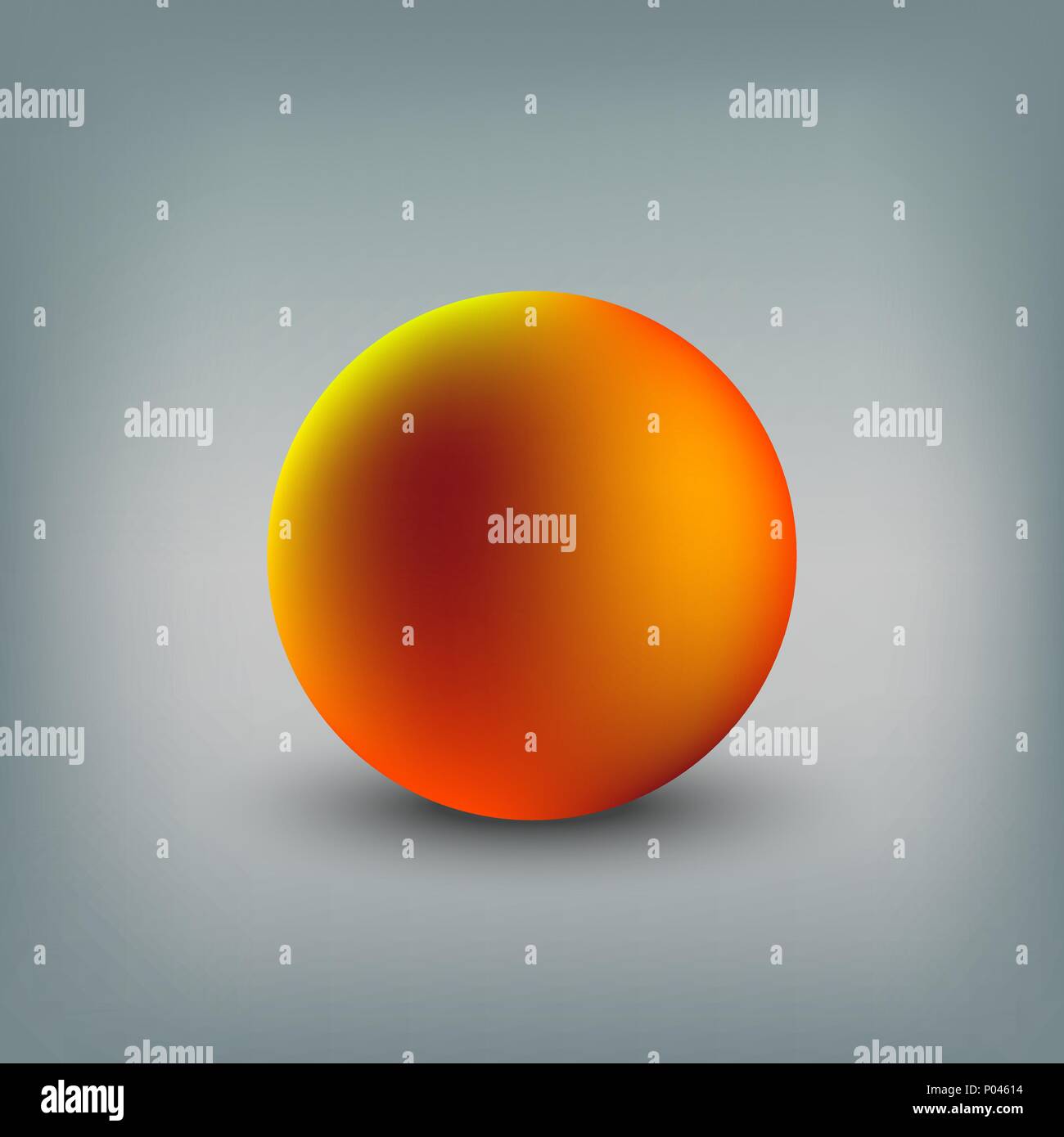 Matte ball isolated, golden sphere, geometric object, shape Vector ...