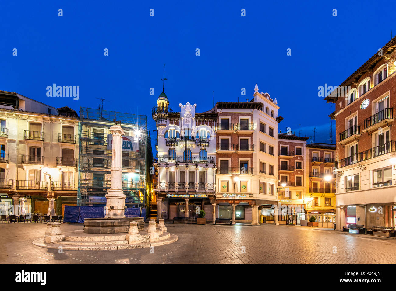 Plaza del Torico square, Teruel, Aragon, Spain Stock Photo - Alamy