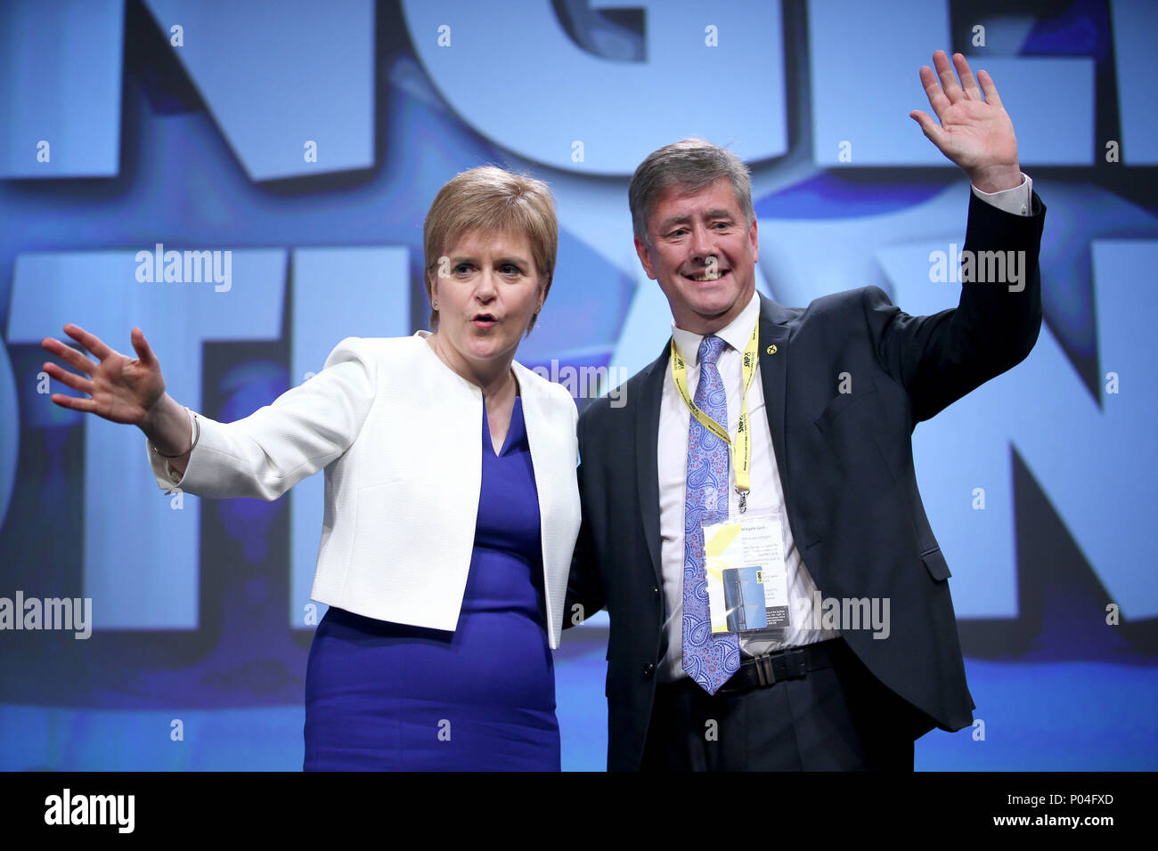 Deputy leader keith brown msp on stage hi-res stock photography and ...