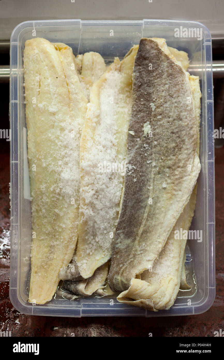 Cod preparation at cap hi-res stock photography and images - Alamy