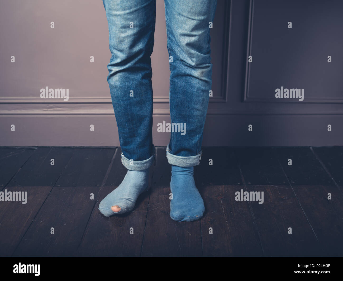 Worn socks hi-res stock photography and images - Alamy