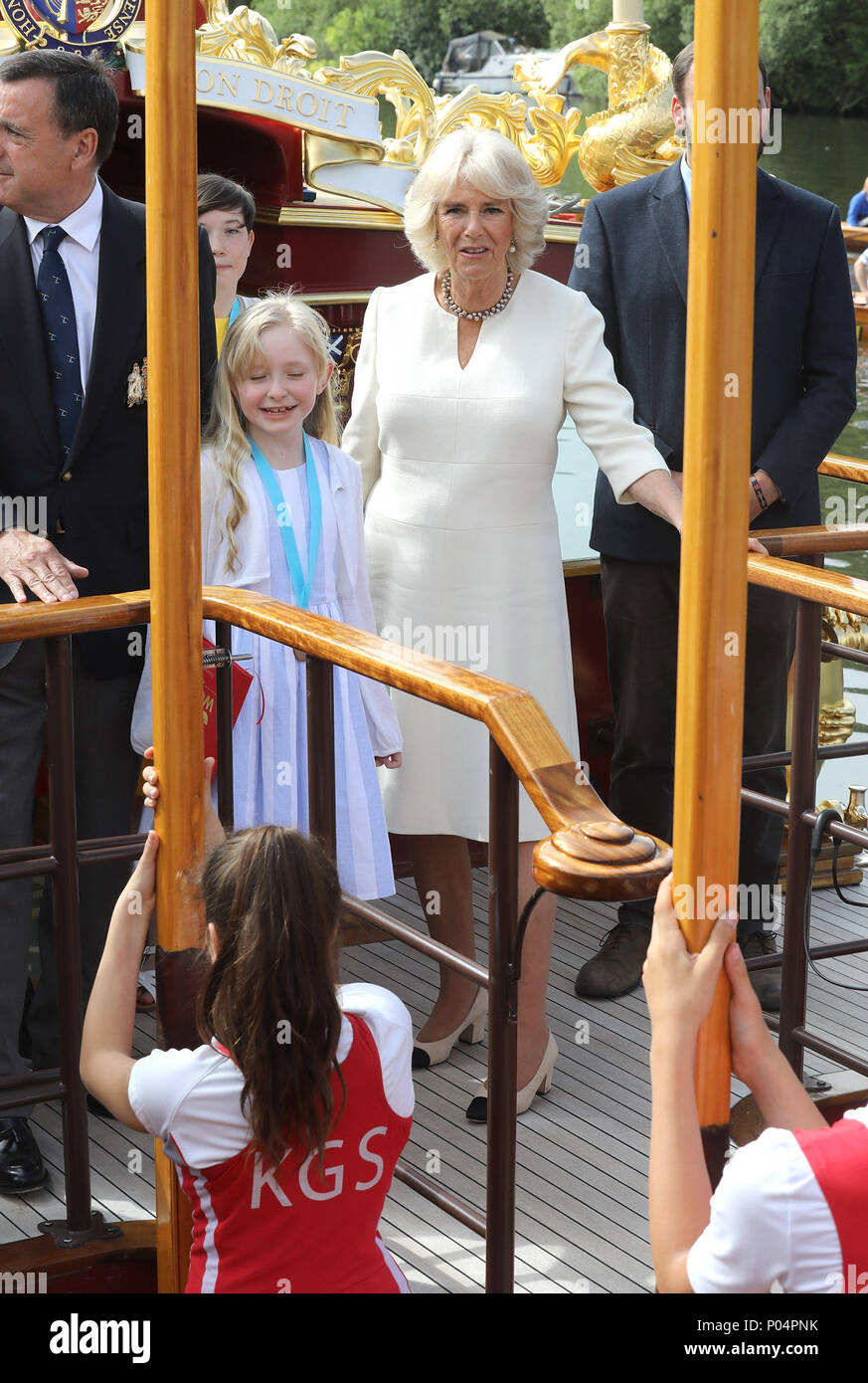 Queens royal rowbarge hi-res stock photography and images - Alamy