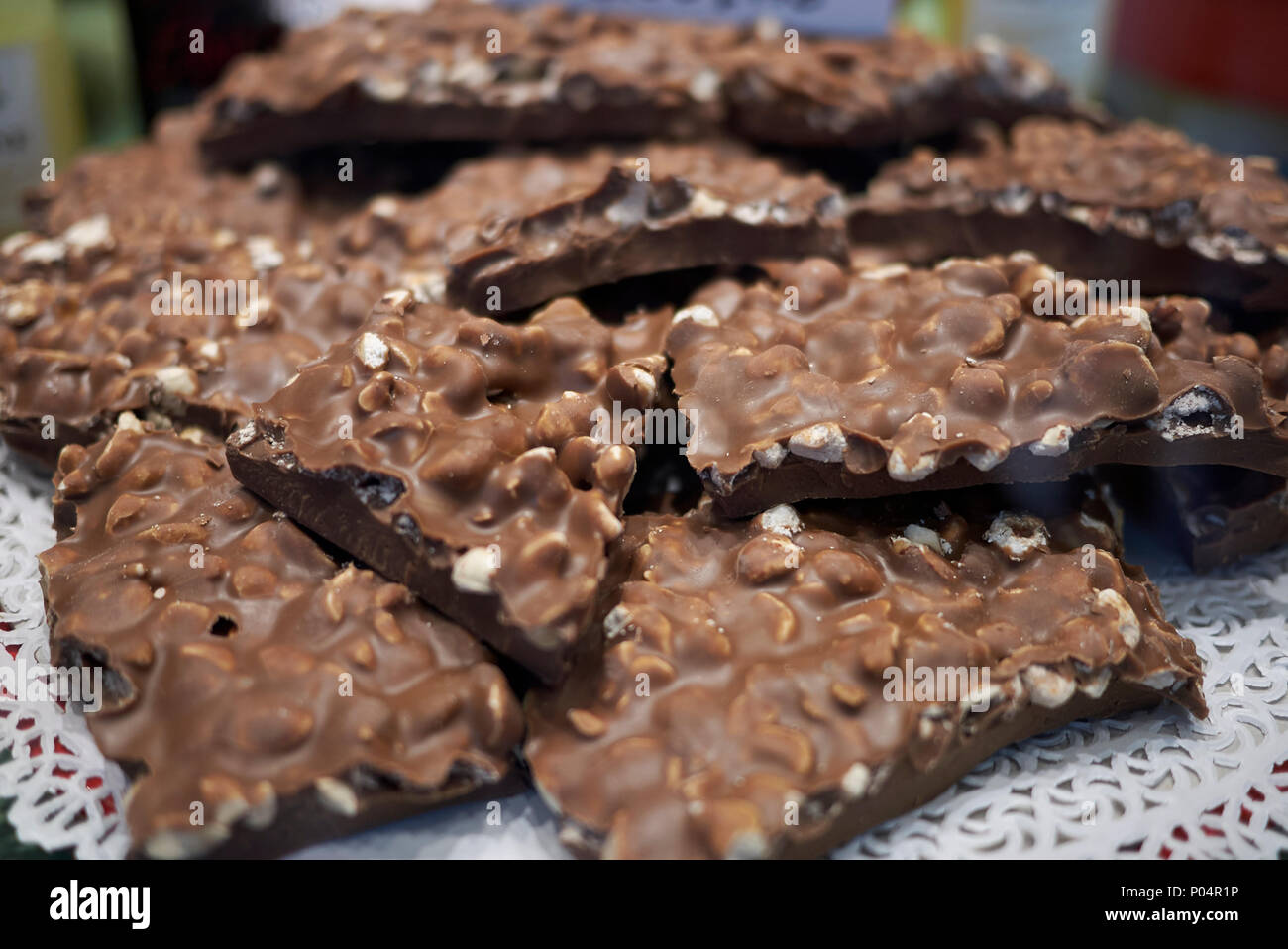 chocolate with puffed rice Stock Photo - Alamy
