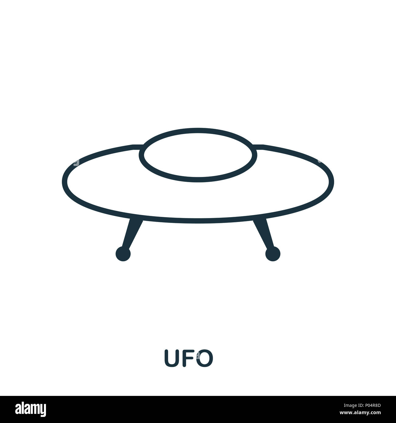 Ufo icon. Flat style icon design. UI. Illustration of ufo icon ...