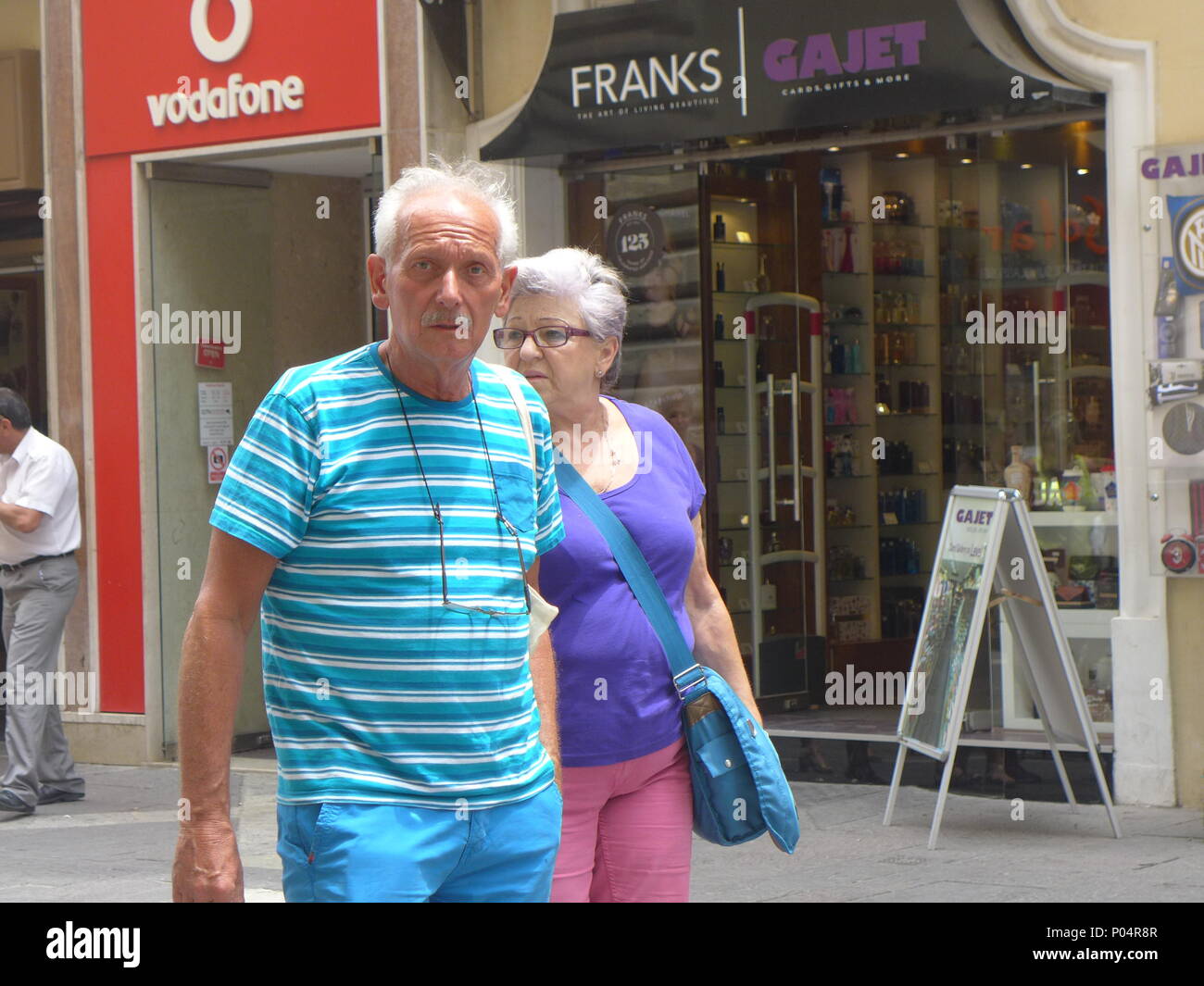 People in Valletta Stock Photo - Alamy