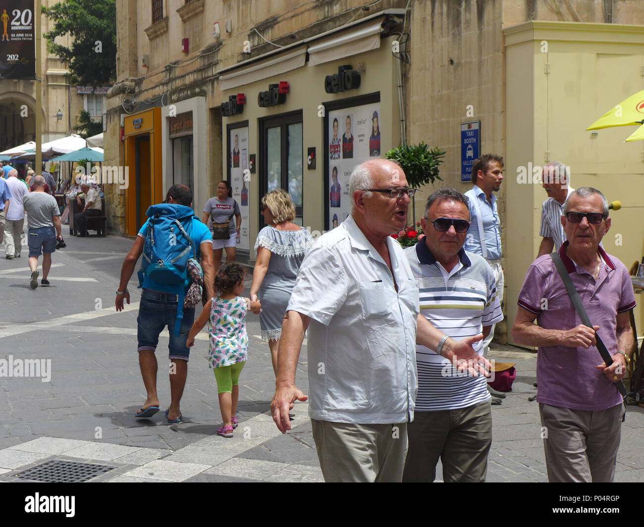 People in Valletta Stock Photo - Alamy