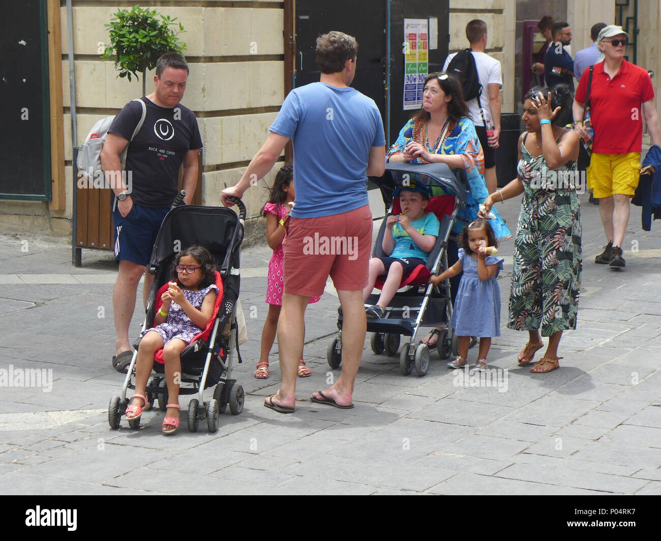 People in Valletta Stock Photo - Alamy