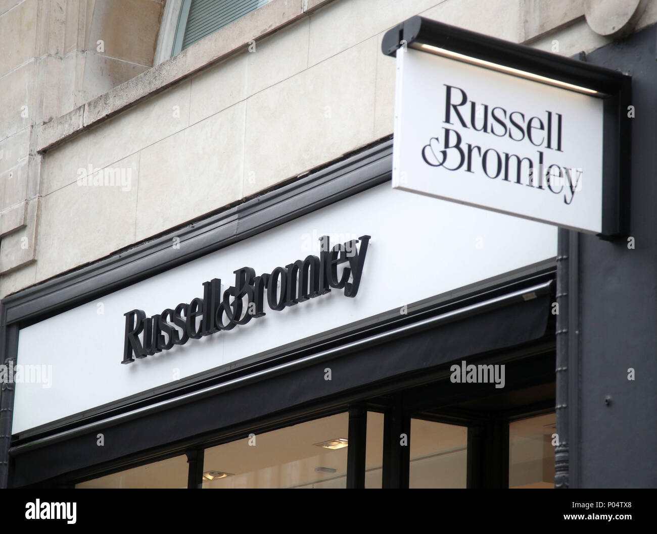 A branch of Russell & Bromley on Oxford Street, central London Stock ...
