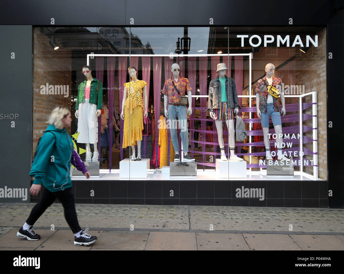 A branch of Topman on Oxford Street, central London Stock Photo - Alamy