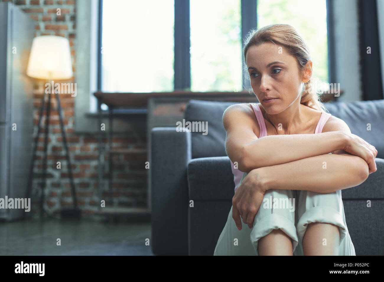 Grieving facial expression hi-res stock photography and images - Alamy