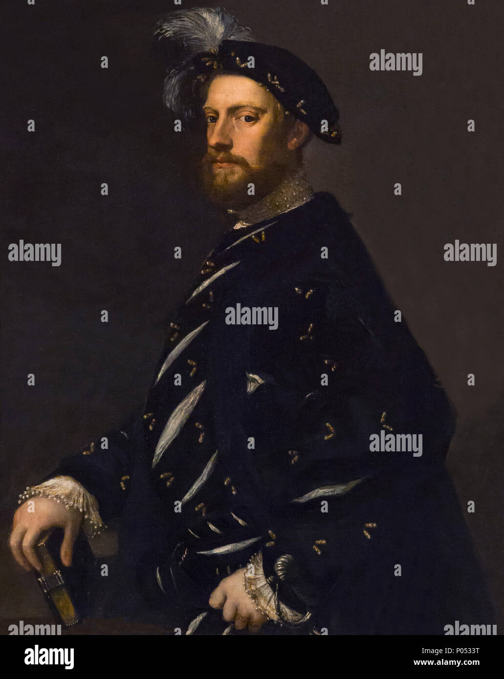 Portrait of a Man Holding a Book, Titian, circa 1450, Museum of Fine ...