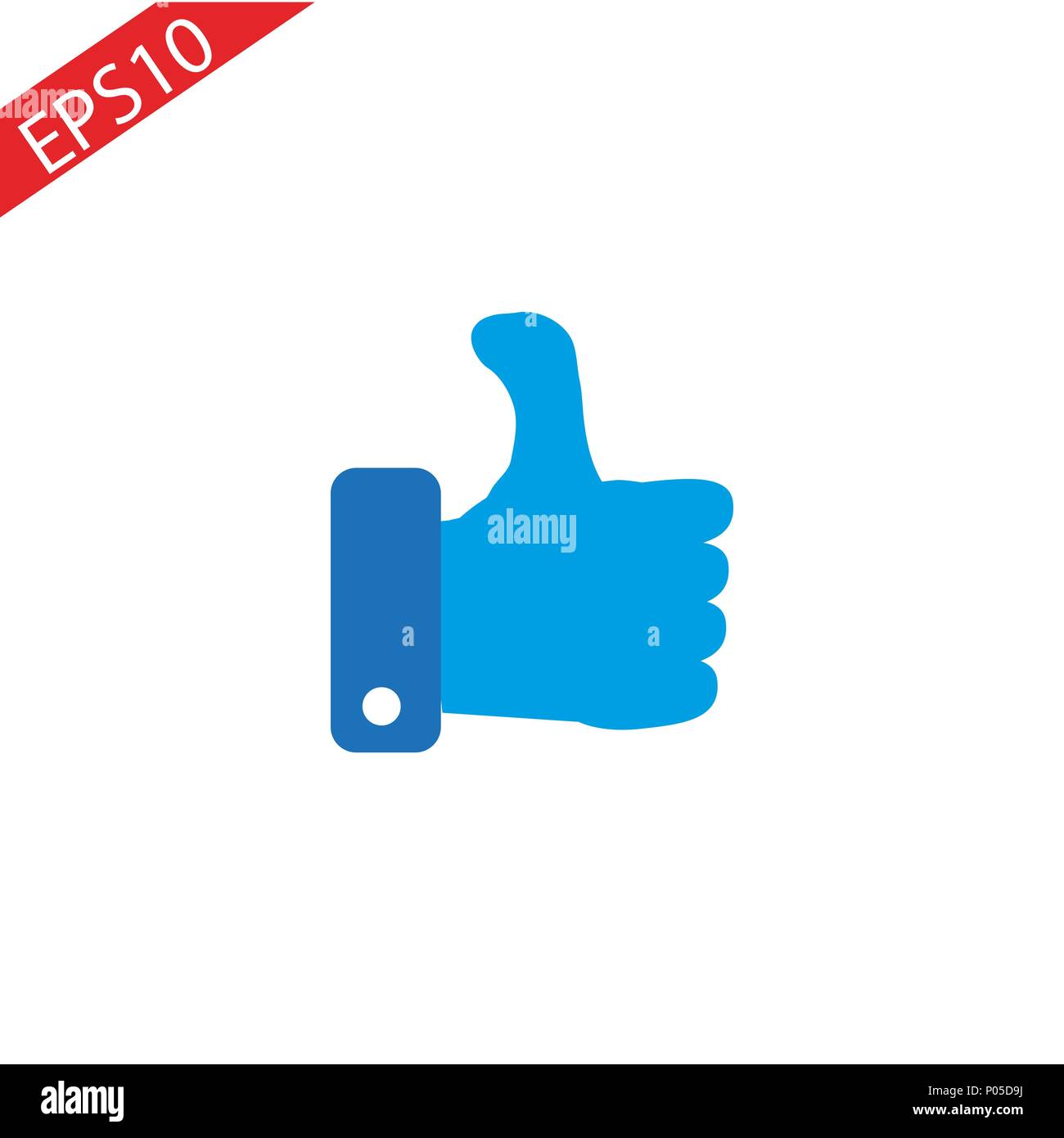 Vector like icon. Blue icon pictogram. Modern flat design vector ...