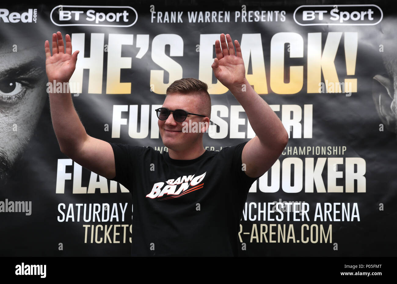 Former boxer Nick Blackwell during the weigh-in at The Great Northern ...