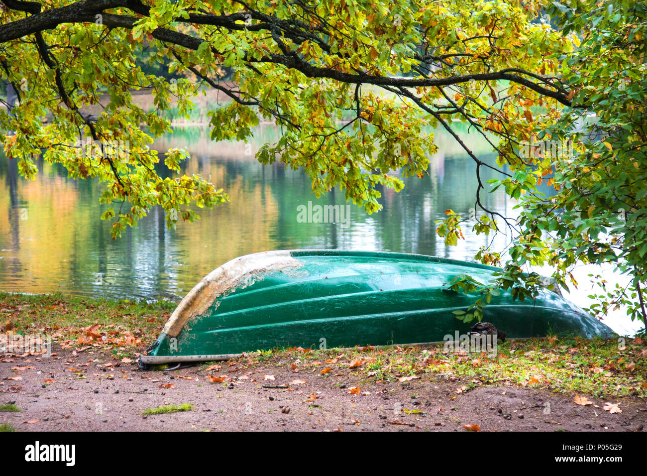 Green boat in hi-res stock photography and images - Alamy