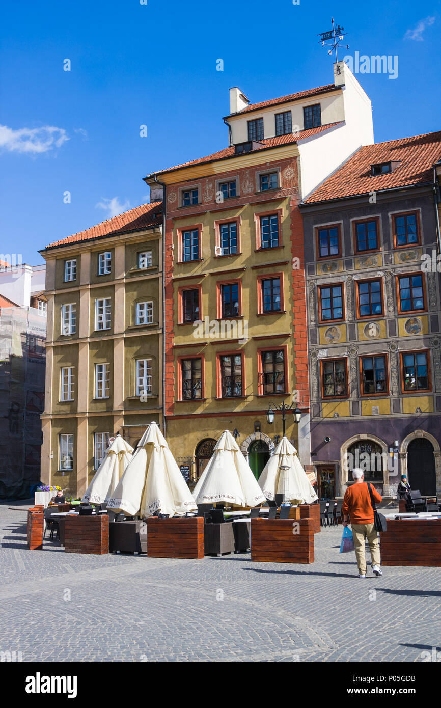 Warsaws old town market place polish hi-res stock photography and ...