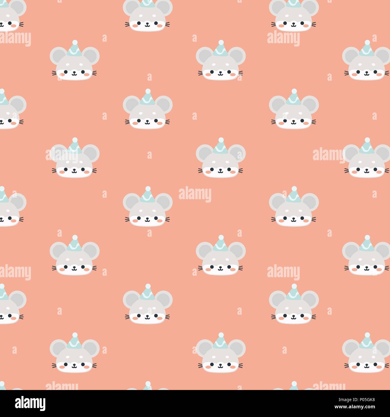Cute mouse pattern vector illustration Stock Vector Image & Art - Alamy
