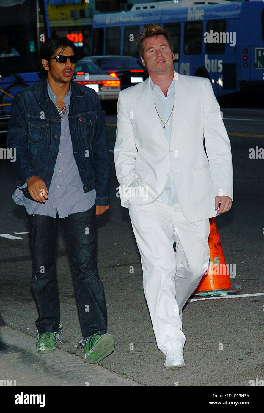Val Kilmer and friend arriving at the Stateside Premiere at The Crest ...