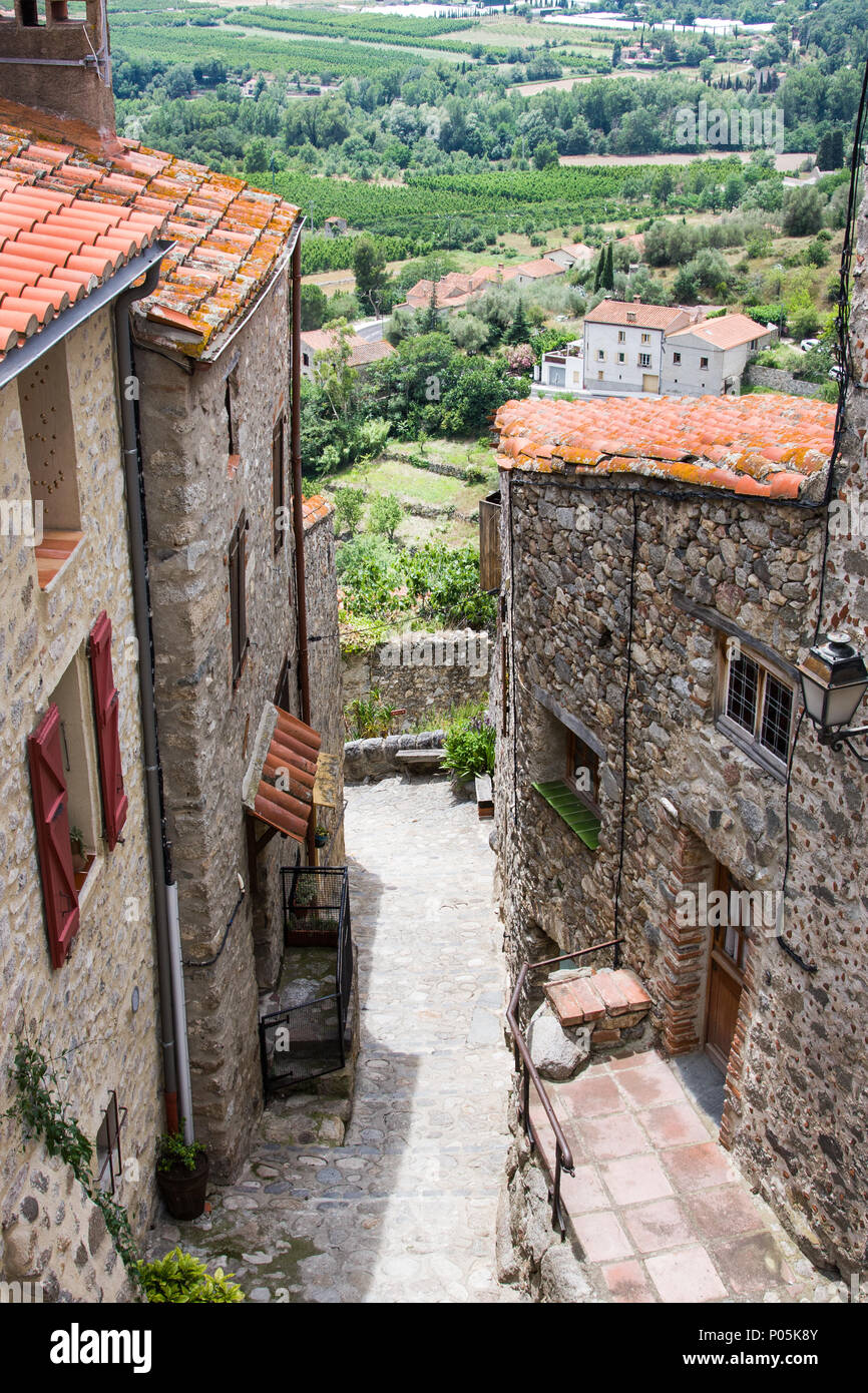 Little village of Eus, one of the most beautiful villages of France ...