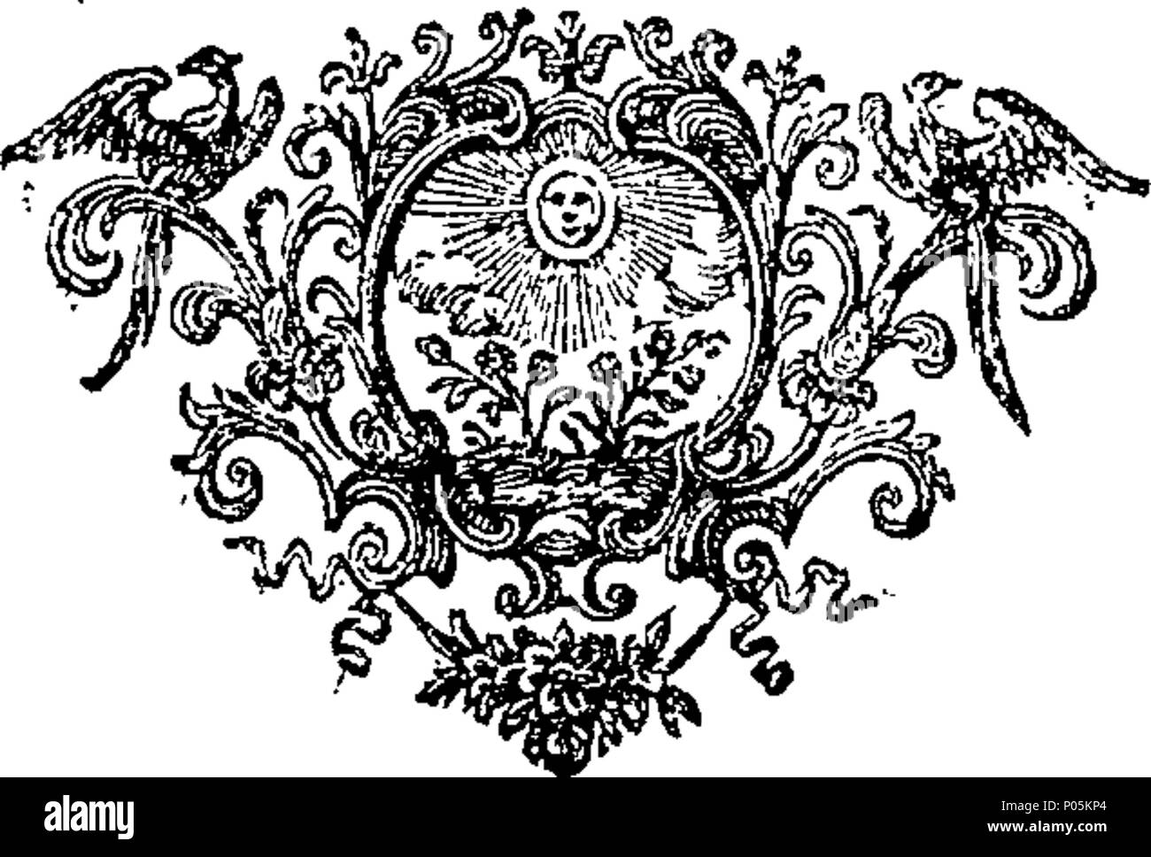 . English: Fleuron from book: A discourse concerning the resurrection ...