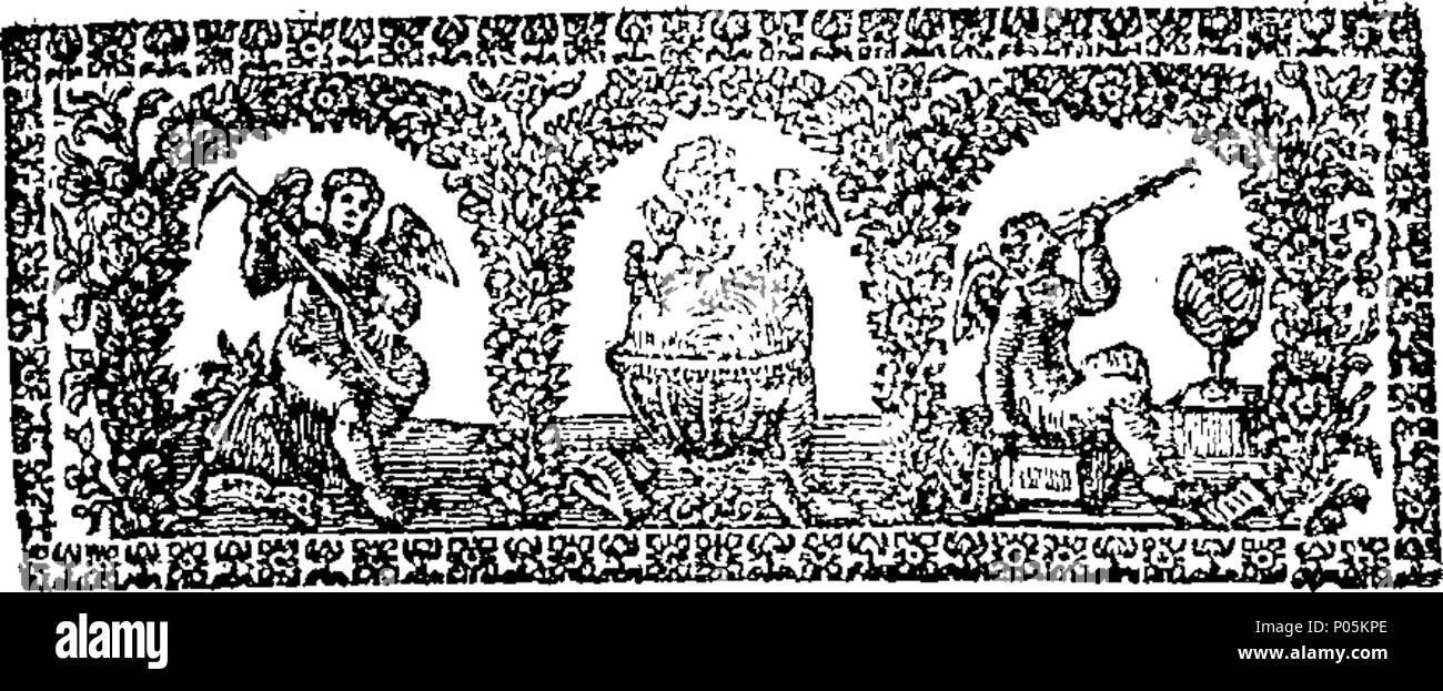 . English: Fleuron from book: A discourse concerning the resurrection ...