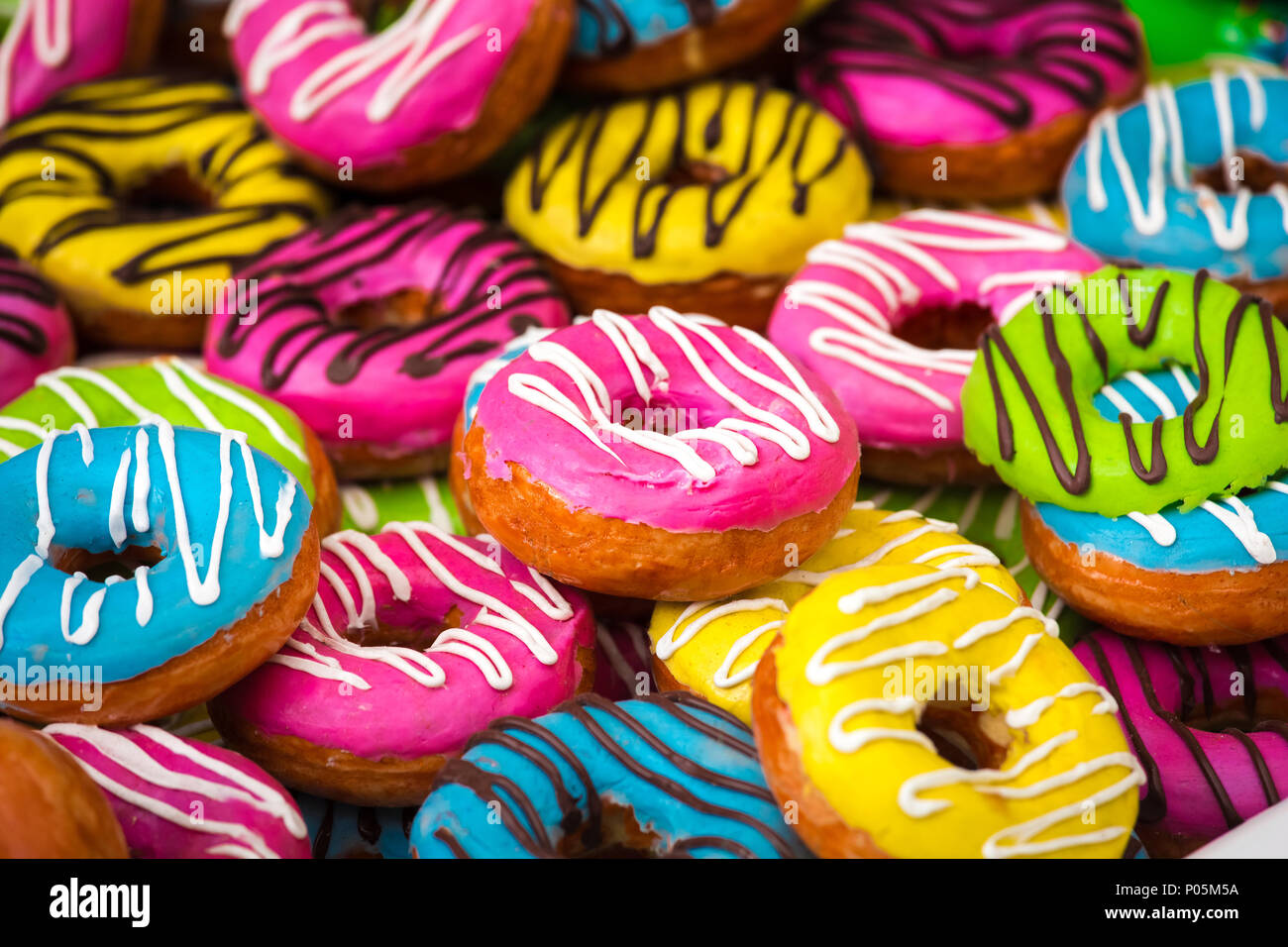 Colorful Donuts Wallpaper