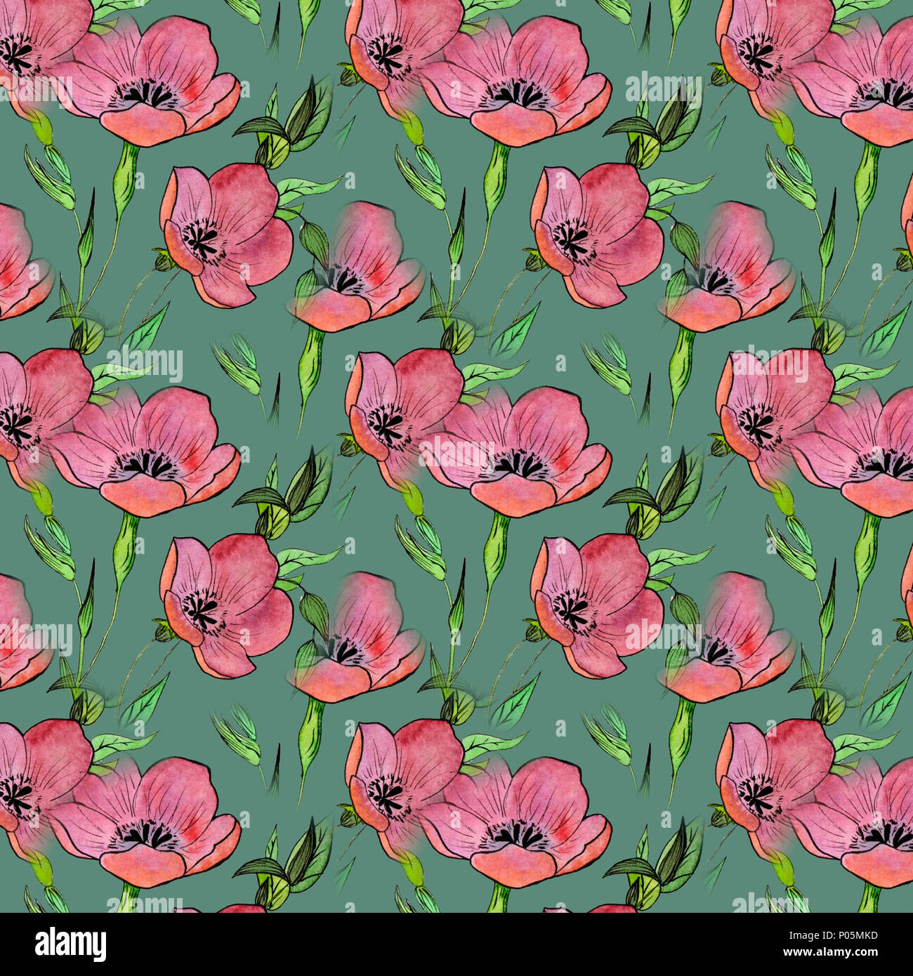 Flaxwatercolor hi-res stock photography and images - Alamy