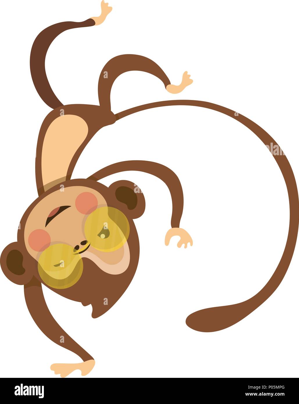 Cute monkey cartoon Stock Vector Image & Art - Alamy