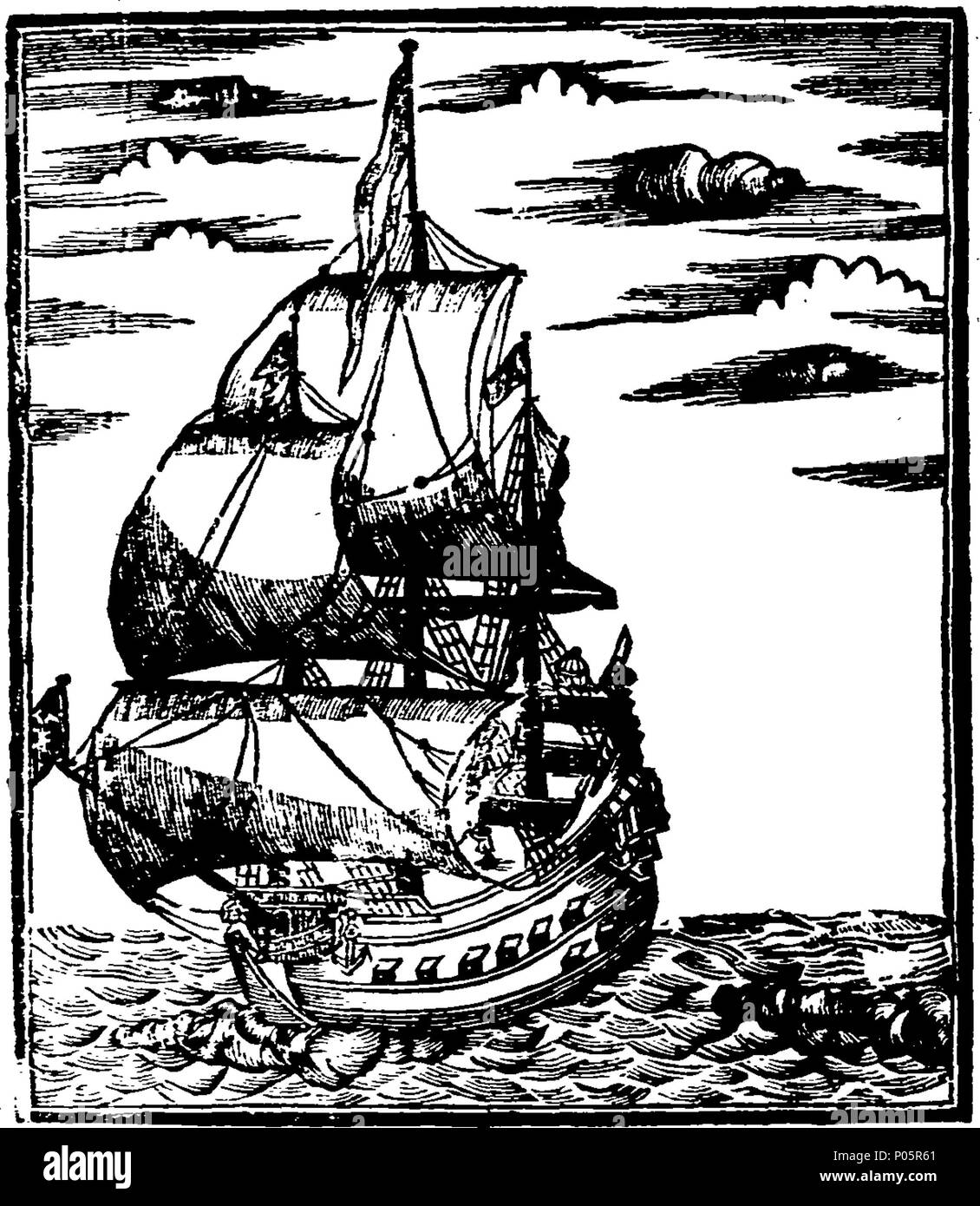 . English: Fleuron from book: A famous sea-fight between Captain Ward ...