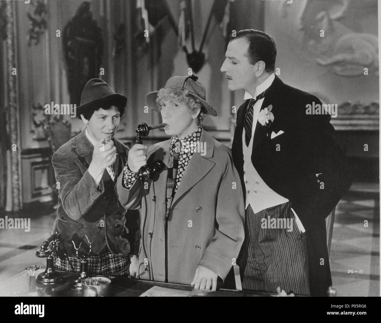 Louis calhern harpo marx chico marx film title duck soup hi-res stock ...