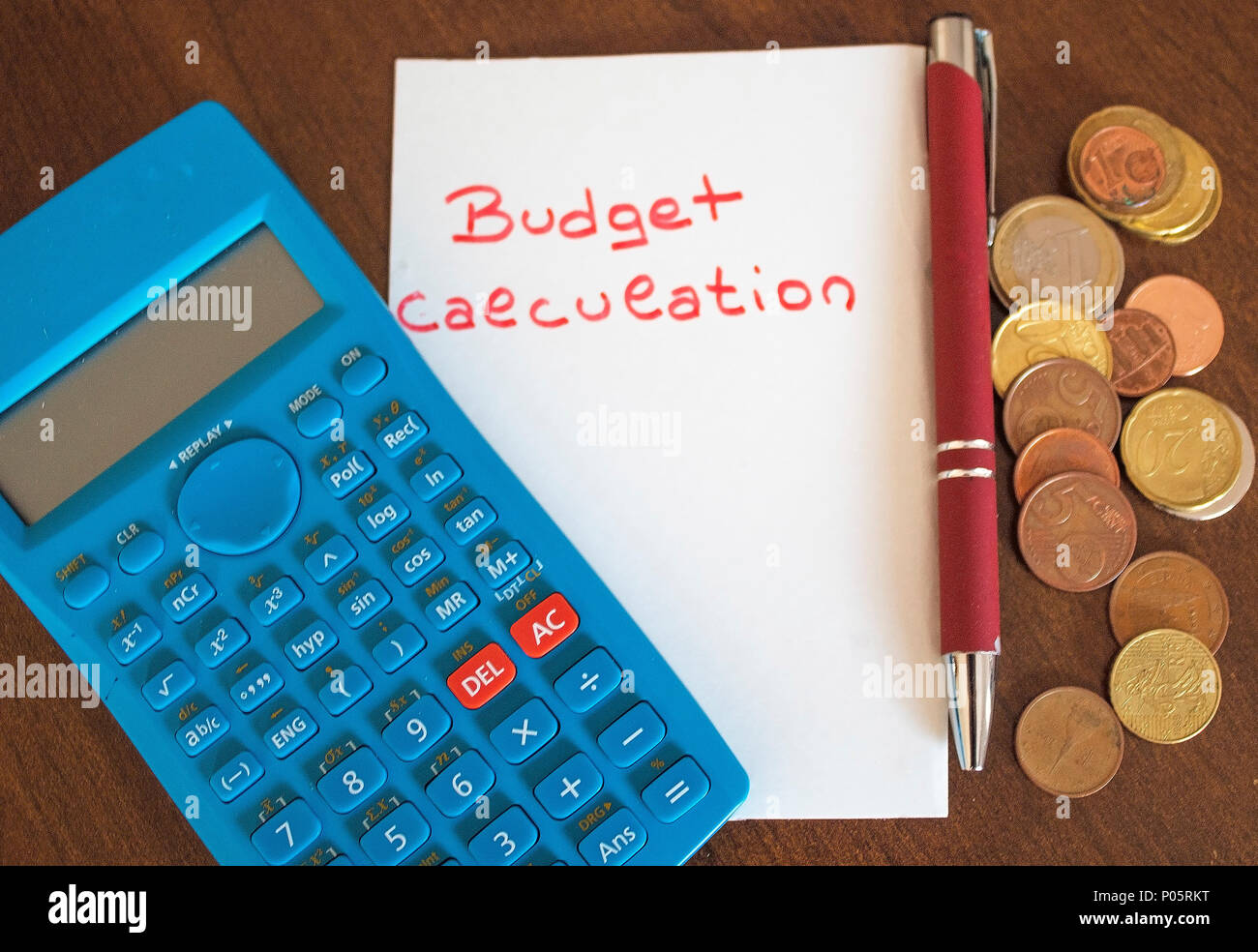 Budget calculation hi-res stock photography and images - Alamy