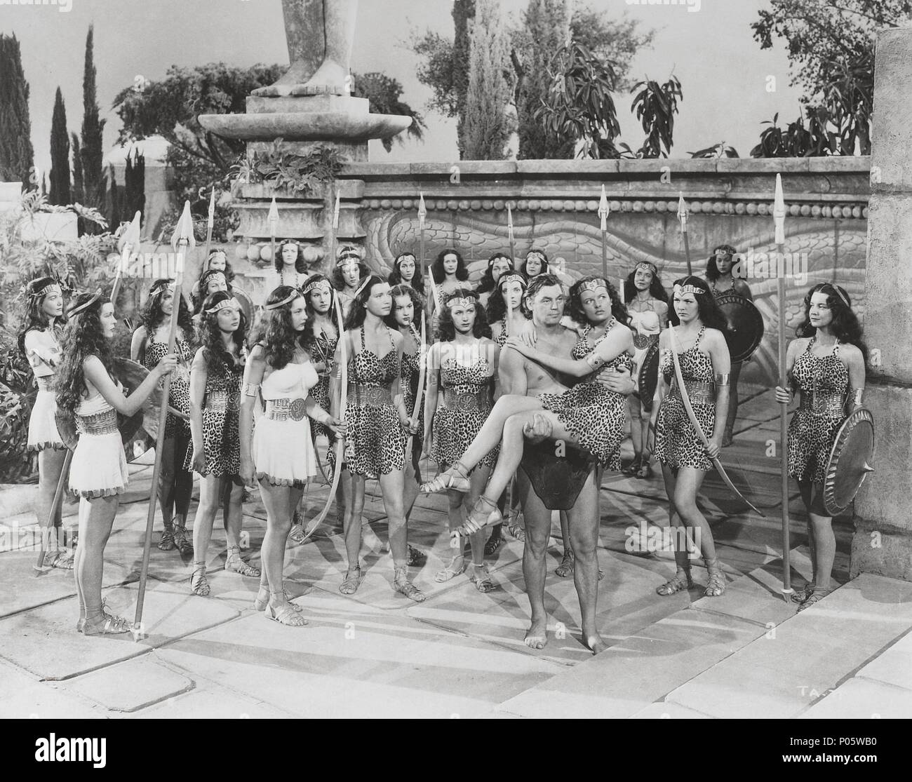 Original Film Title: TARZAN AND THE AMAZONS. English Title: TARZAN AND ...