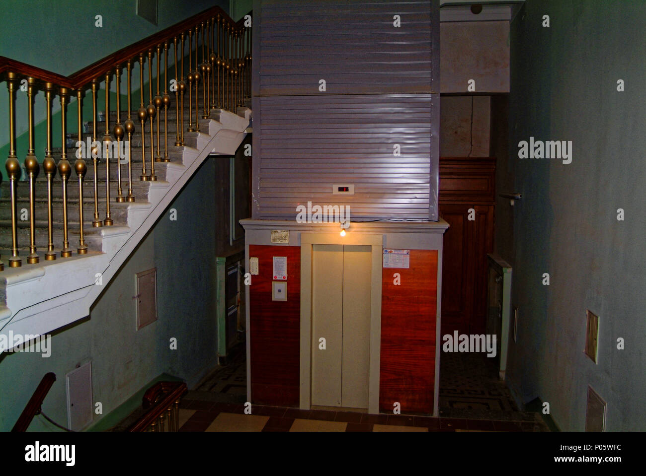 at the entrance of the Stalin house, Moscow Stock Photo - Alamy