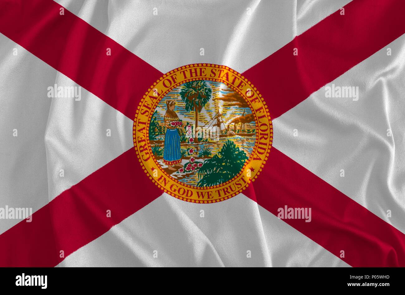Flag of Florida Background, The Sunshine State Stock Photo - Alamy