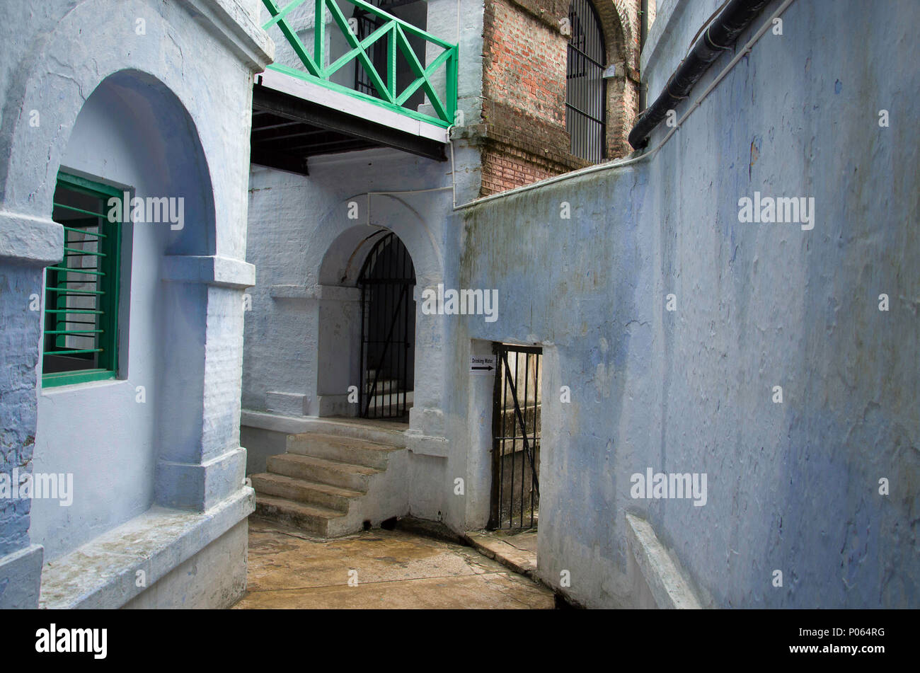 Inner part of the Cellular Jail, also known as Kala Pani, Port Blair ...