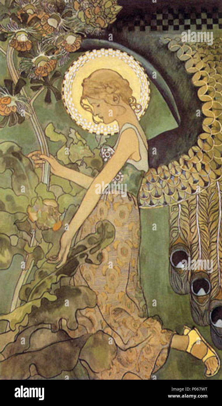 . Angel (Pol. Anio?) . 1911 58 Kazimierz Sichulski Angel Stock Photo ...