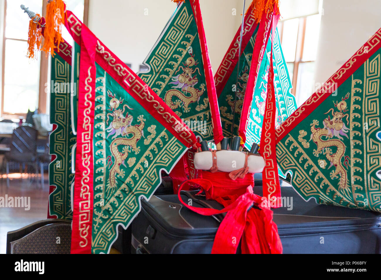New York - June 2, 2018: Peking Opera actor's hat Stock Photo - Alamy