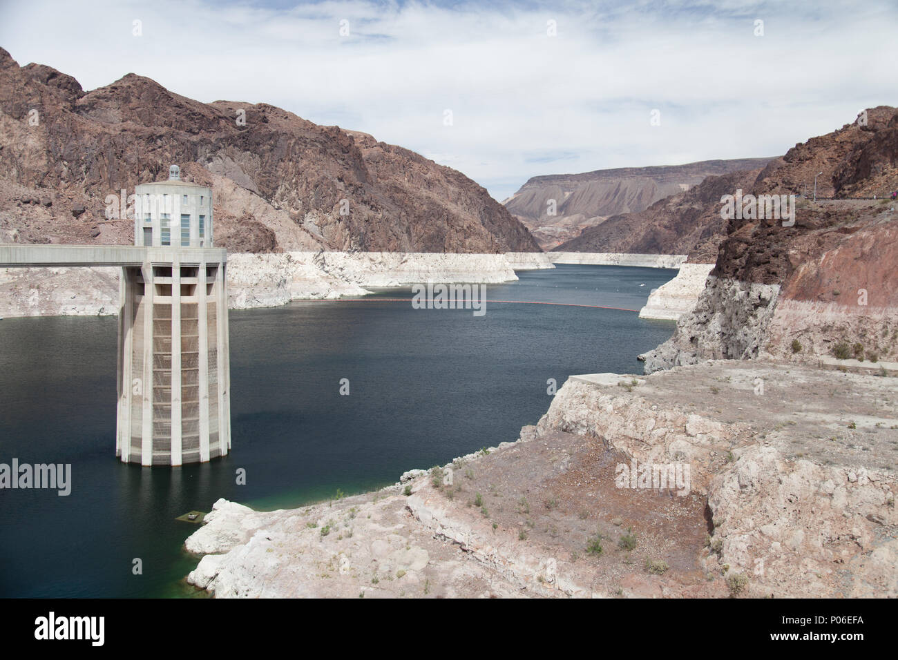 Hoover Dam with low water level Stock Photo - Alamy