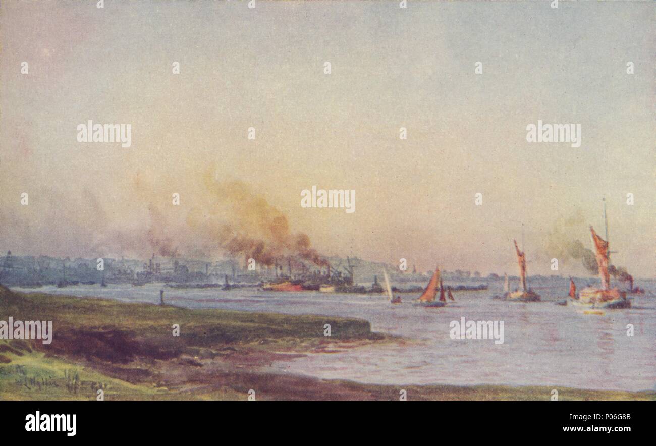 'An Estuary', 1910. Artist: WL Wythe Stock Photo - Alamy