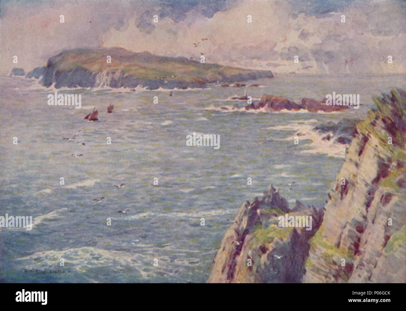 'The Calf of Man', 1910. Artist: Alfred Heaton Cooper Stock Photo - Alamy