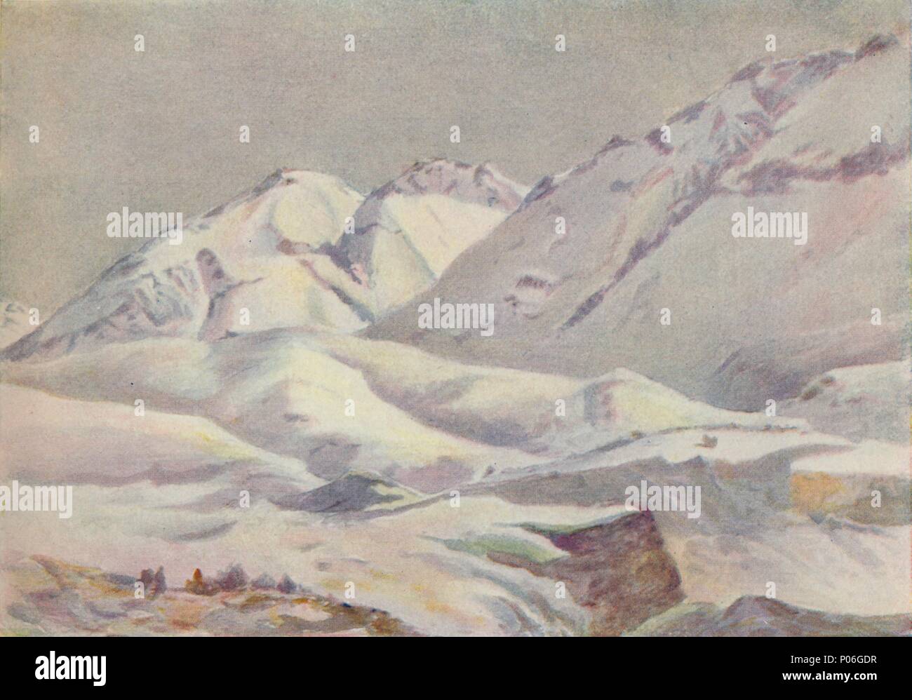 'The Andes', 1916. Artist: E.W Christmas Stock Photo - Alamy