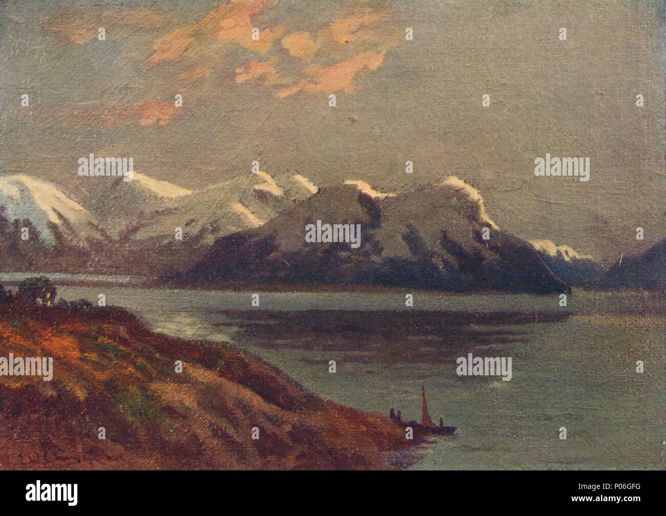 'The Strait of Magellan', 1916. Artist: E.W Christmas Stock Photo - Alamy