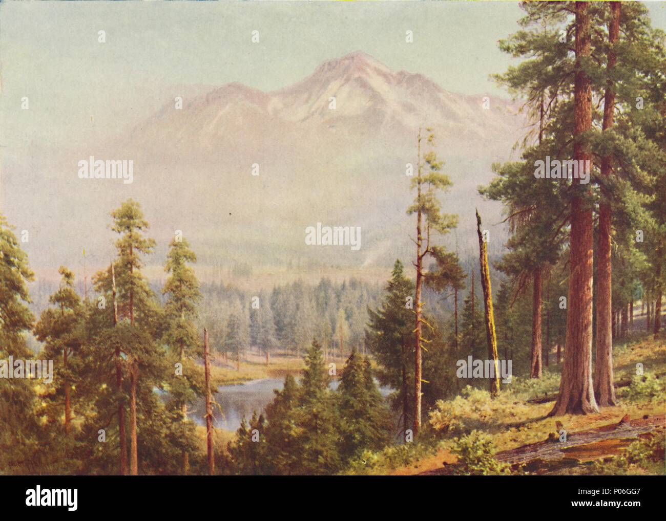 'Mount Shasta', 1916. Artist: Harold Sutton Palmer Stock Photo - Alamy
