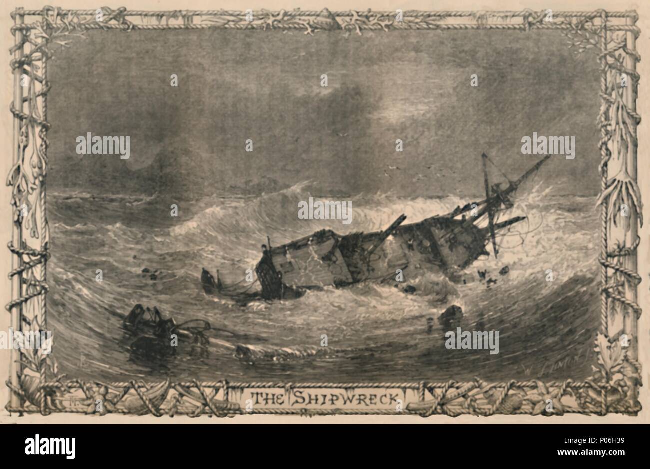 'The Shipwreck', c1870. Artist: Unknown Stock Photo - Alamy