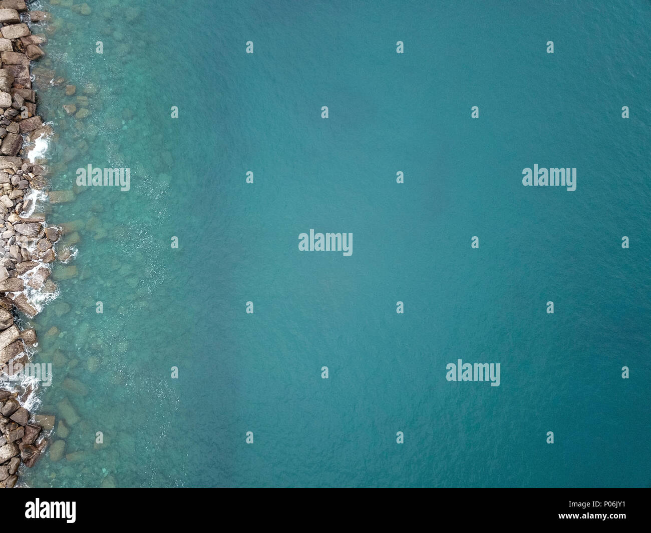 Mediterranean Sea seen from above with drone Stock Photo - Alamy